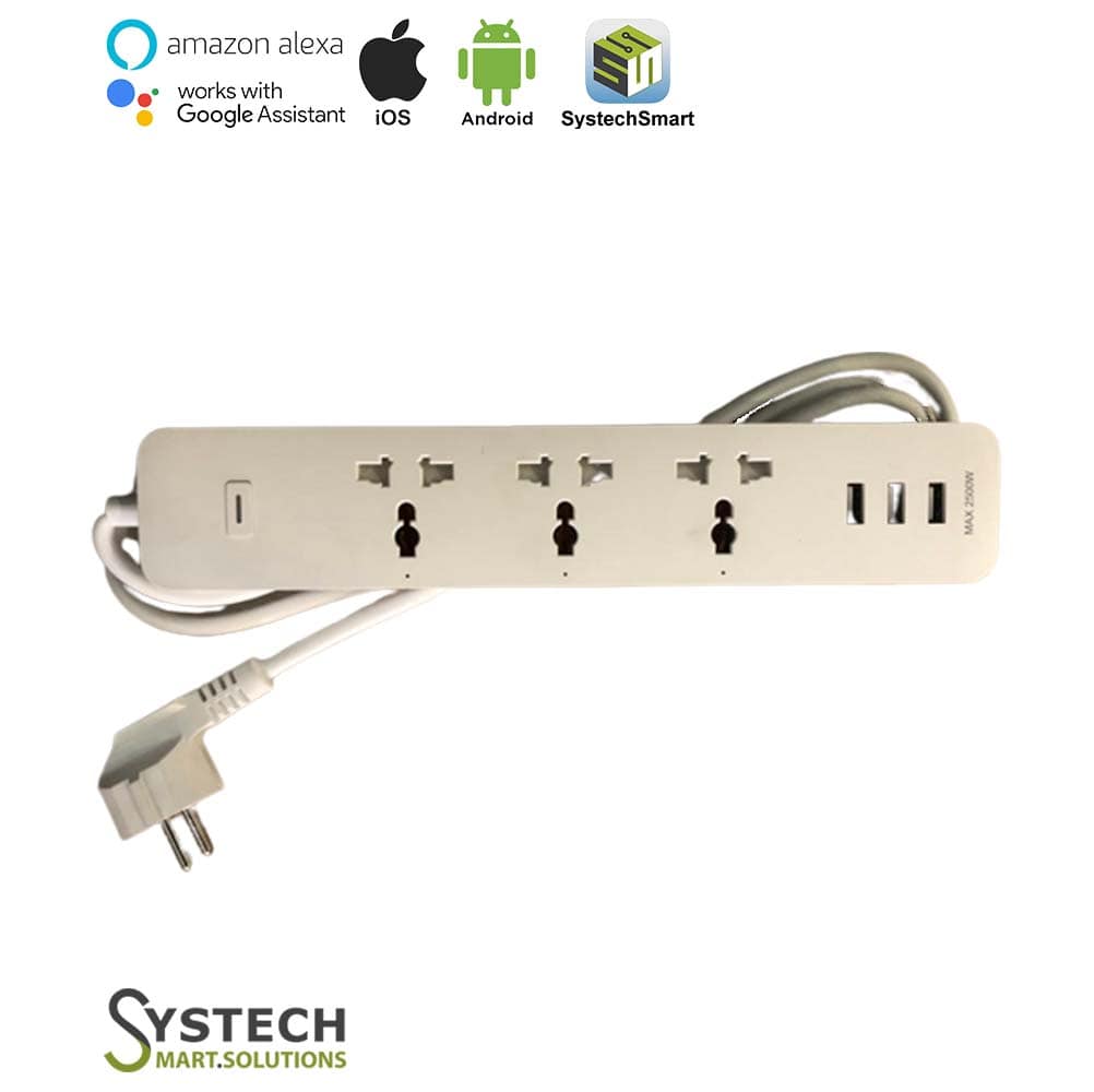 3 Way Wist USB Multi function 10A WiFi Smart Power Strip