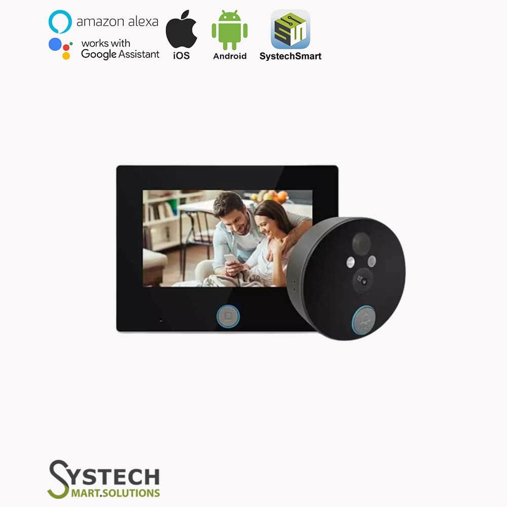 Door Peephole Viewer Camera wifi Video Doorbell with 4.3inch Monitor